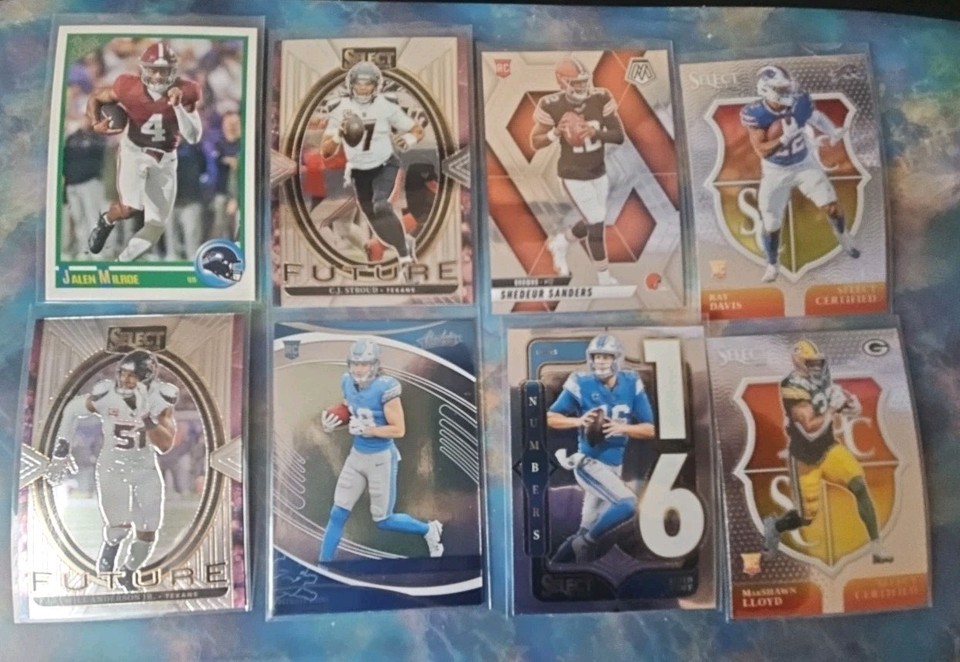Large Lot of 72 Modern NFL Football Cards - Rookies Parallels Inserts ...
