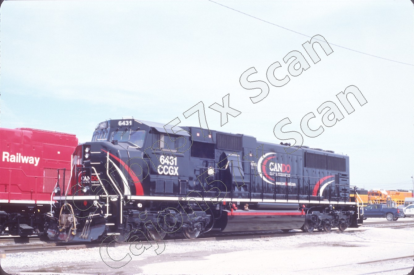 Original Slide- CCGX Cando Rail & Terminals SD70MAC 6431 FRESH! At St ...