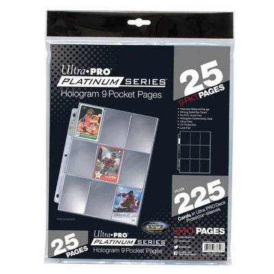 Ultra Pro Platinum Series 25 count 9 Pocket Baseball Card 3 Ring Album ...