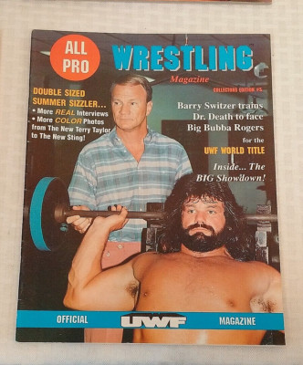 Vintage 1980s NWA UWF All Pro Wrestling Program Magazine WWF WWE ...