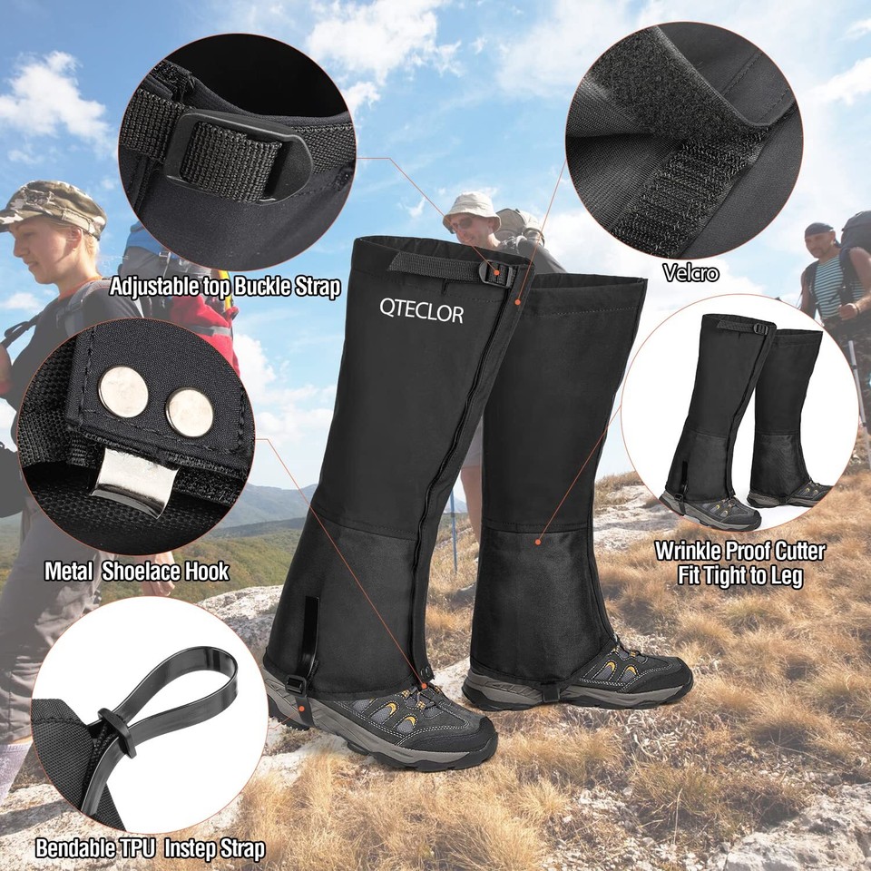 leg gaiters waterproof snow boot gaiters for snowshoeing hiking medium ...