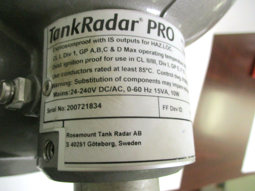 ROSEMOUNT, RTG 40B TH-43-FP4BR0, TANKRADAR PRO TRANSMITTER HEAD | eBay
