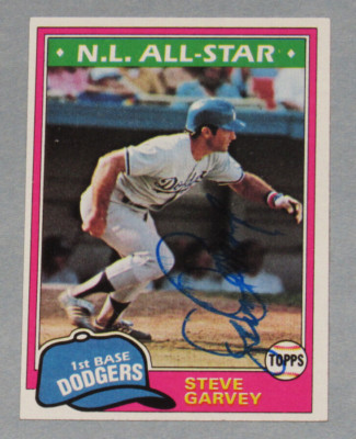 1981 Topps Baseball Steve Garvey Autograph #530 | eBay