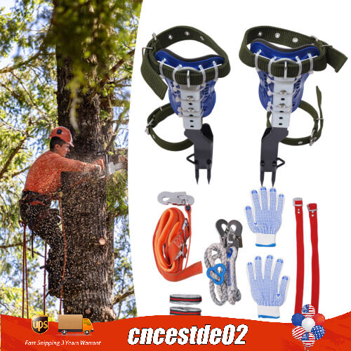 Portable Tree Climbing Spike Set Adjustable Pole Climbing Gear Kit ...