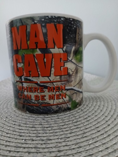 MAN CAVE Coffee Mug, JUMBO Size, 20oz, 4.5" - "Where Men Can Be Men ...