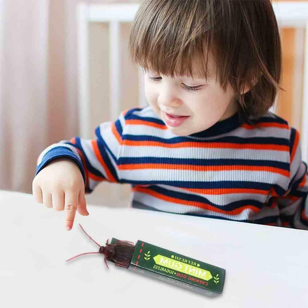 April Fool's Day Prank Toy Trick Cockroach Chewing Toy Jokes Kid Gum ...