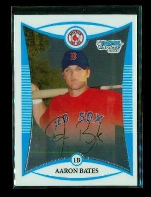 2008 TOPPS 1ST BOWMAN CHROME Baseball Card BCP100 AARON BATES Boston ...