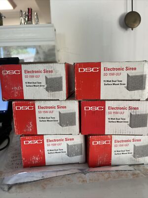 DSC SD 15W-ULF 15 Watt Dual Tone Siren Alarm Service ~LOT OF 6 | eBay