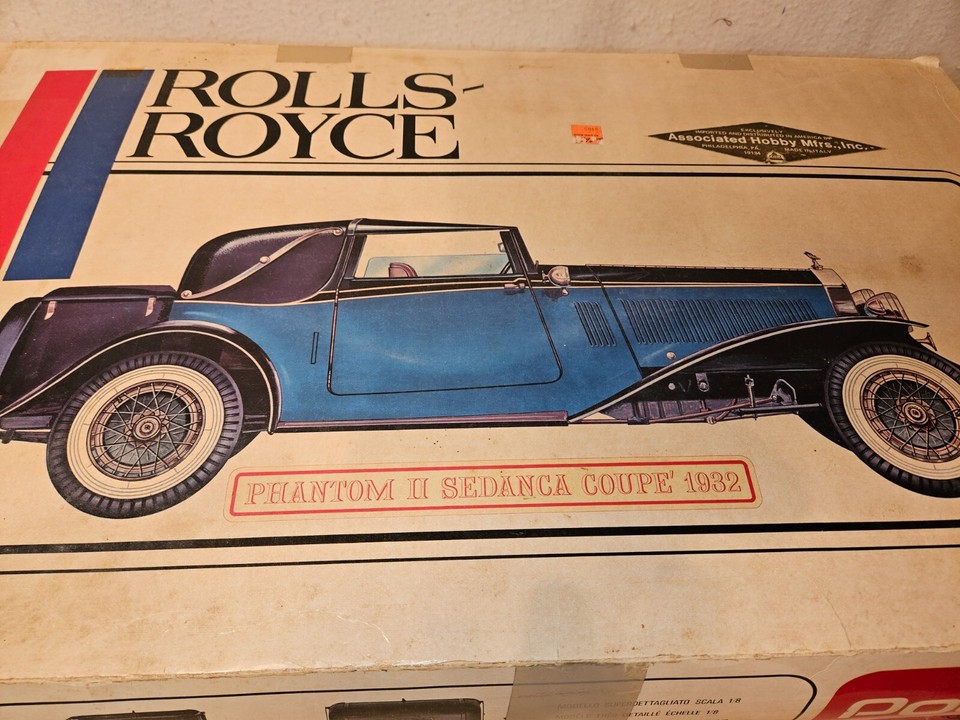 Pocher 1/8 Scale Model Car Kit 1932 Rolls Royce Phantom II Sedanca ...
