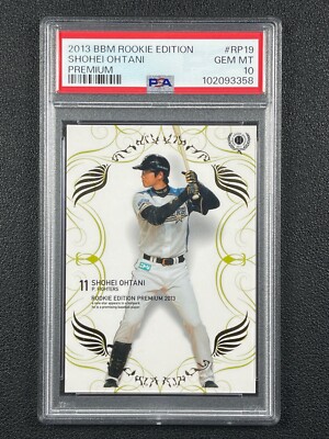 SHOHEI OHTANI PSA 10 2013 BBM ROOKIE EDITION RP19 PREMIUM JAPANESE RC GEM 3358 | eBay