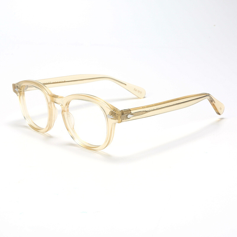 44/46/49mm Brand Design Acetate Eyeglass Frames Full Rim Glasses Johnny ...