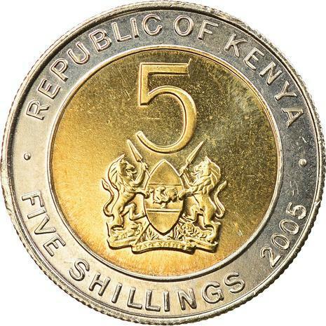 Kenya 5 Shillings | M.J.Kenyatta Coin KM37.1 2005 - 2009 | eBay