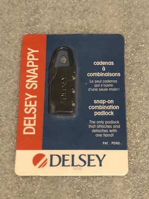 New Delsey Luggage Snappy Snap-On Combination Lock 3 Digits Non TSA ...