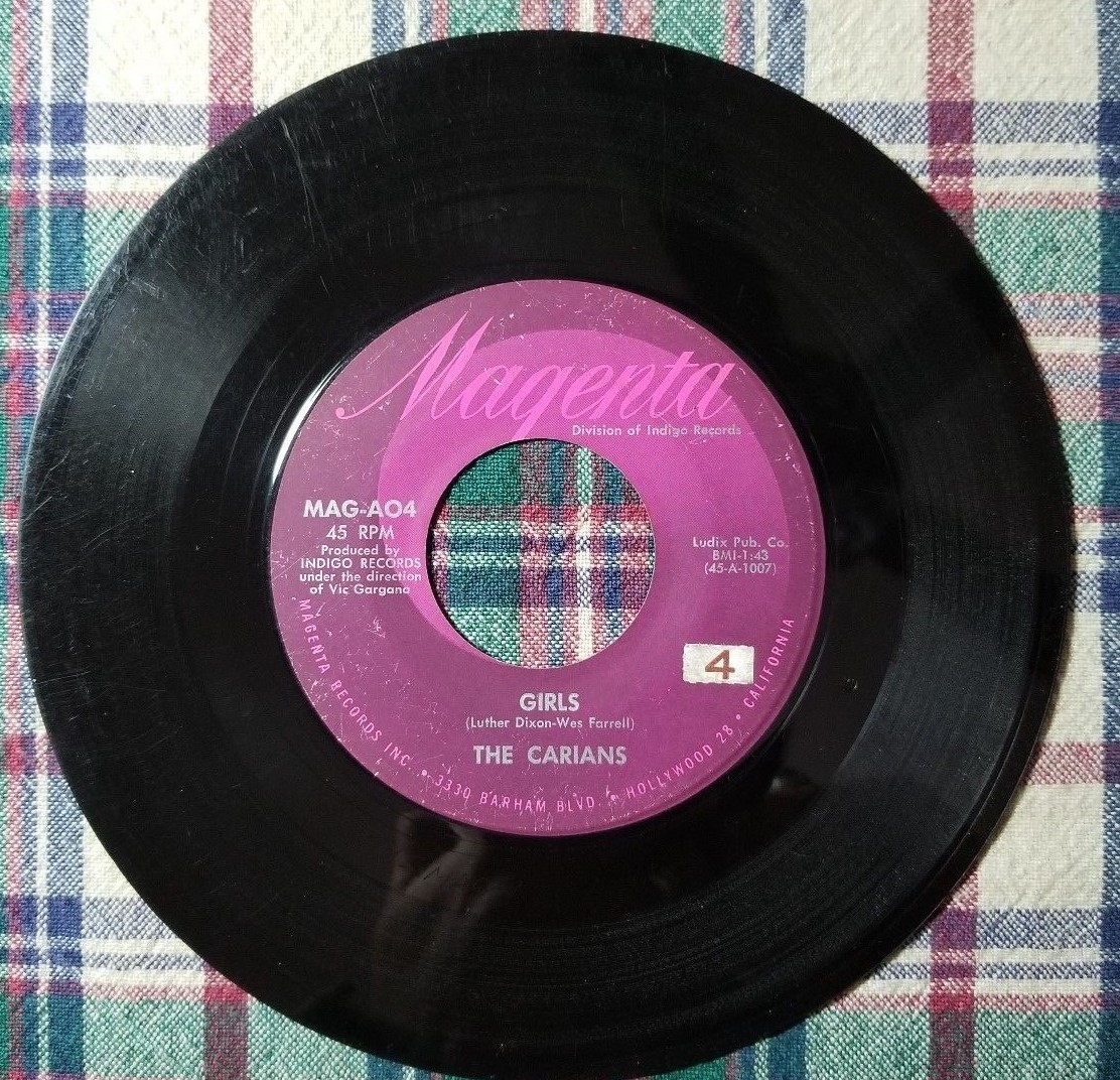 Vintage 45 The Carians Only a Dream & Girls Magenta '61 MAG-AO4 | eBay