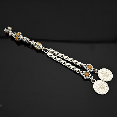 Big Metal tassel 925 silver yellow Islamic Prayer Beads Misbaha 710217 ...