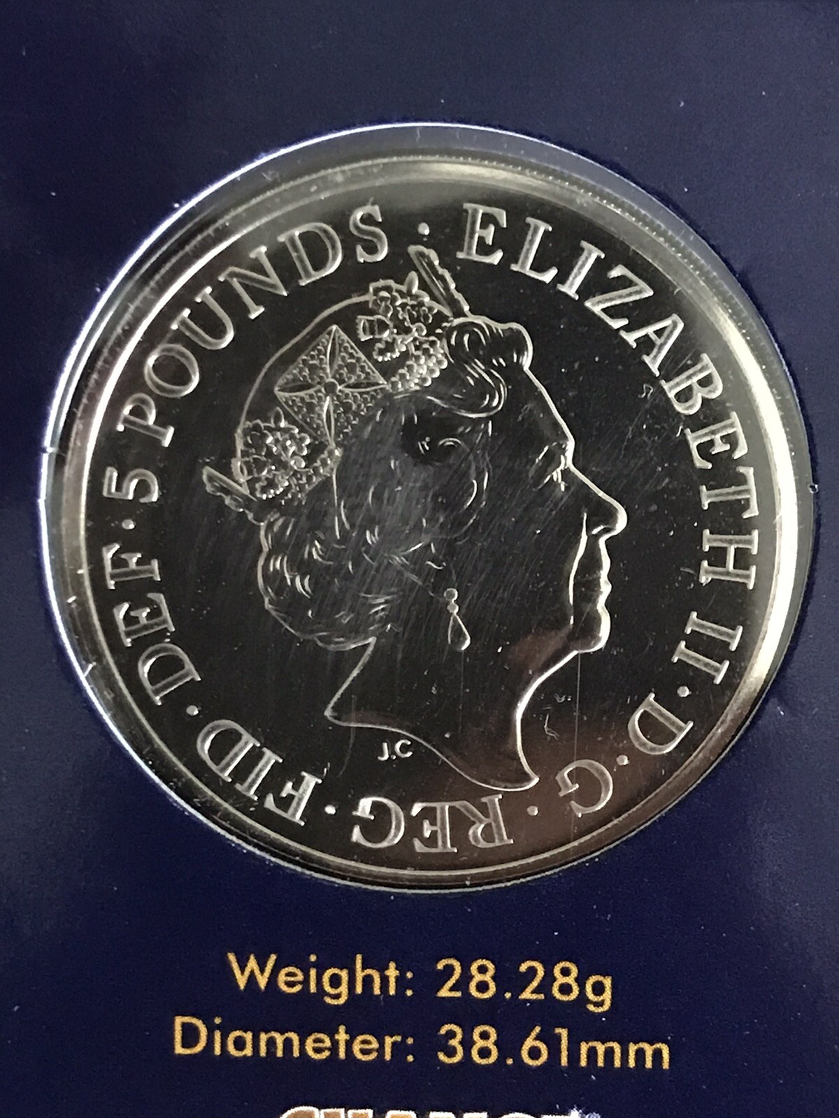 £5 Queen’s Beast Completer Coin 2021 Brand New Uncirculated Change ...