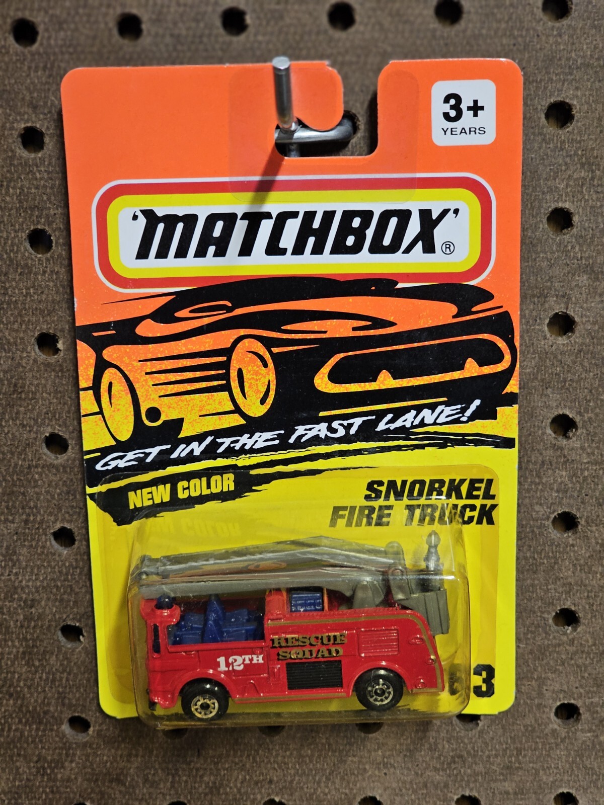 Matchbox #63 Snorkel Fire Truck Red Get In The Fastlane Rescue Squad | eBay