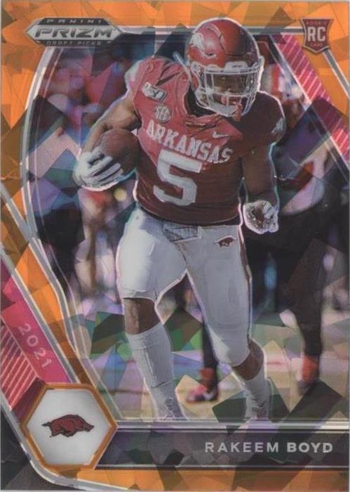 2021 Panini Prizm Draft Picks - Rakeem Boyd #152 Orange Ice Prizm (RC ...