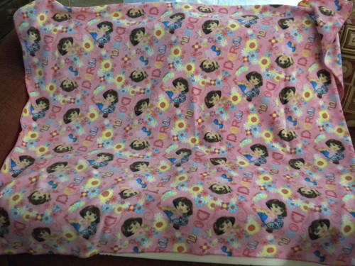 HANDMADE FLEECE THROW BLANKET DORA THE EXPLORER | eBay
