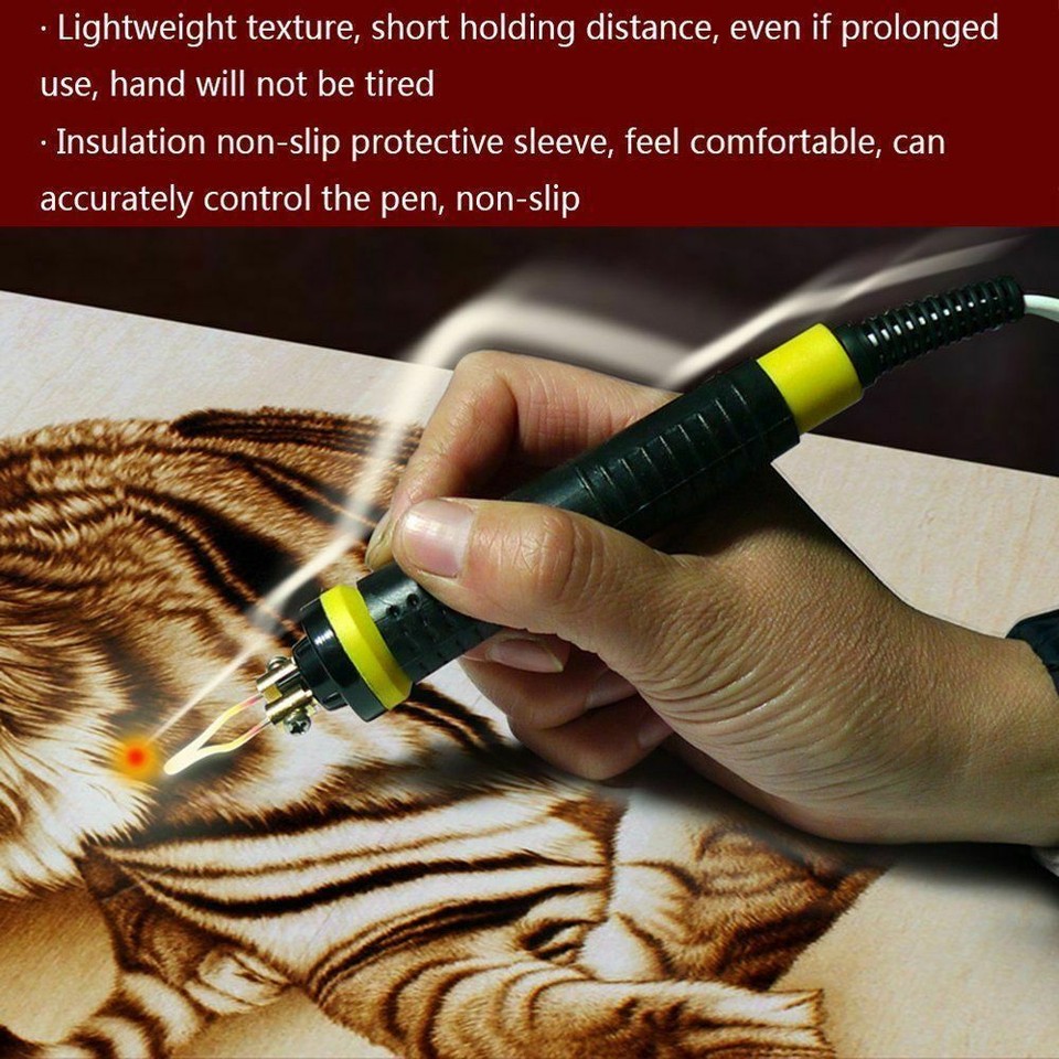 Heat-Resistant Replacement Pyrography Pen for 50W Pyrography Machine ...