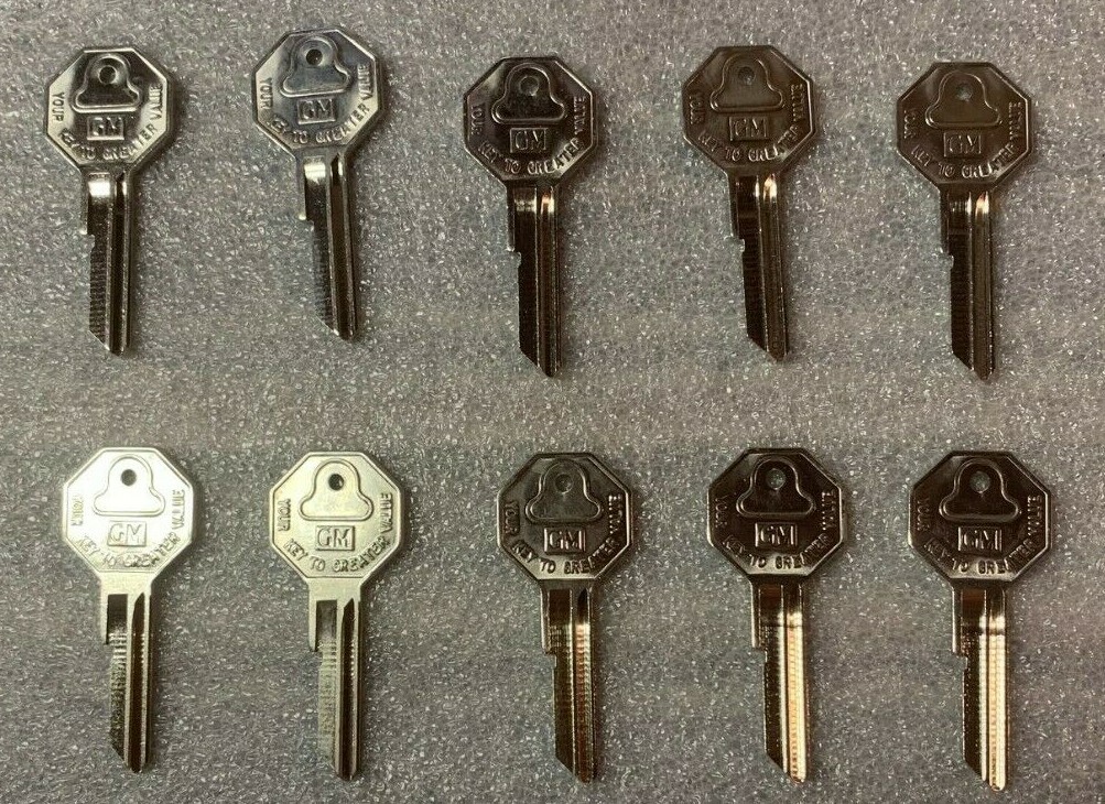 GM Octagon Key Blanks Lot of 10 | eBay