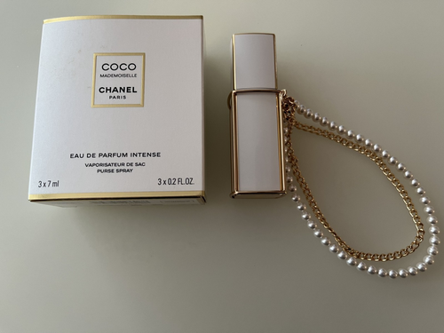 CHANEL COCO Mademoiselle PURSE SPRAY with Chain & Pearls Ltd Edition ...