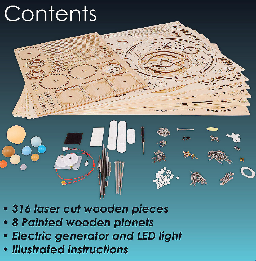 MindWare Gearjits: Solar System – Wooden 3D Building Puzzle DIY - Free Shipping | eBay