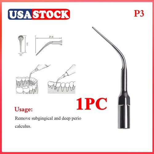 10X Dental Ultrasonic Piezon Scaler Perio Tips P3 Fit EMS/Cavitron ...