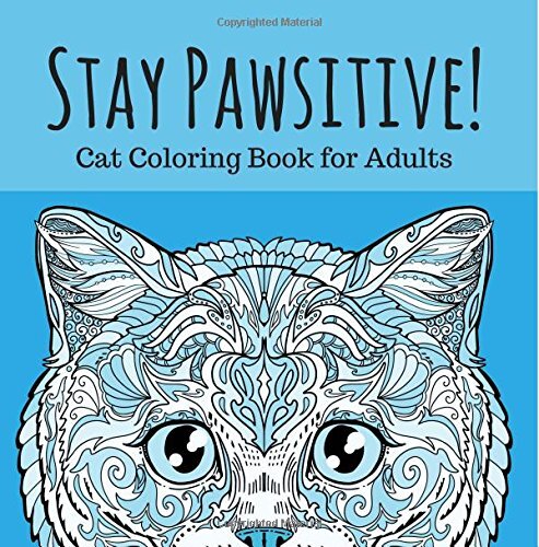 STAY PAWSITIVE: CAT COLORING BOOK FOR ADULTS: RELAXING AND By Joyful ...