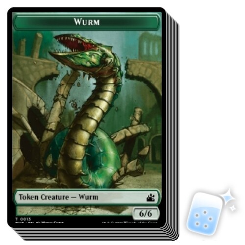 10 pcs WURM TOKEN (013) Ravnica Remastered Magic MTG MINT CARD | eBay