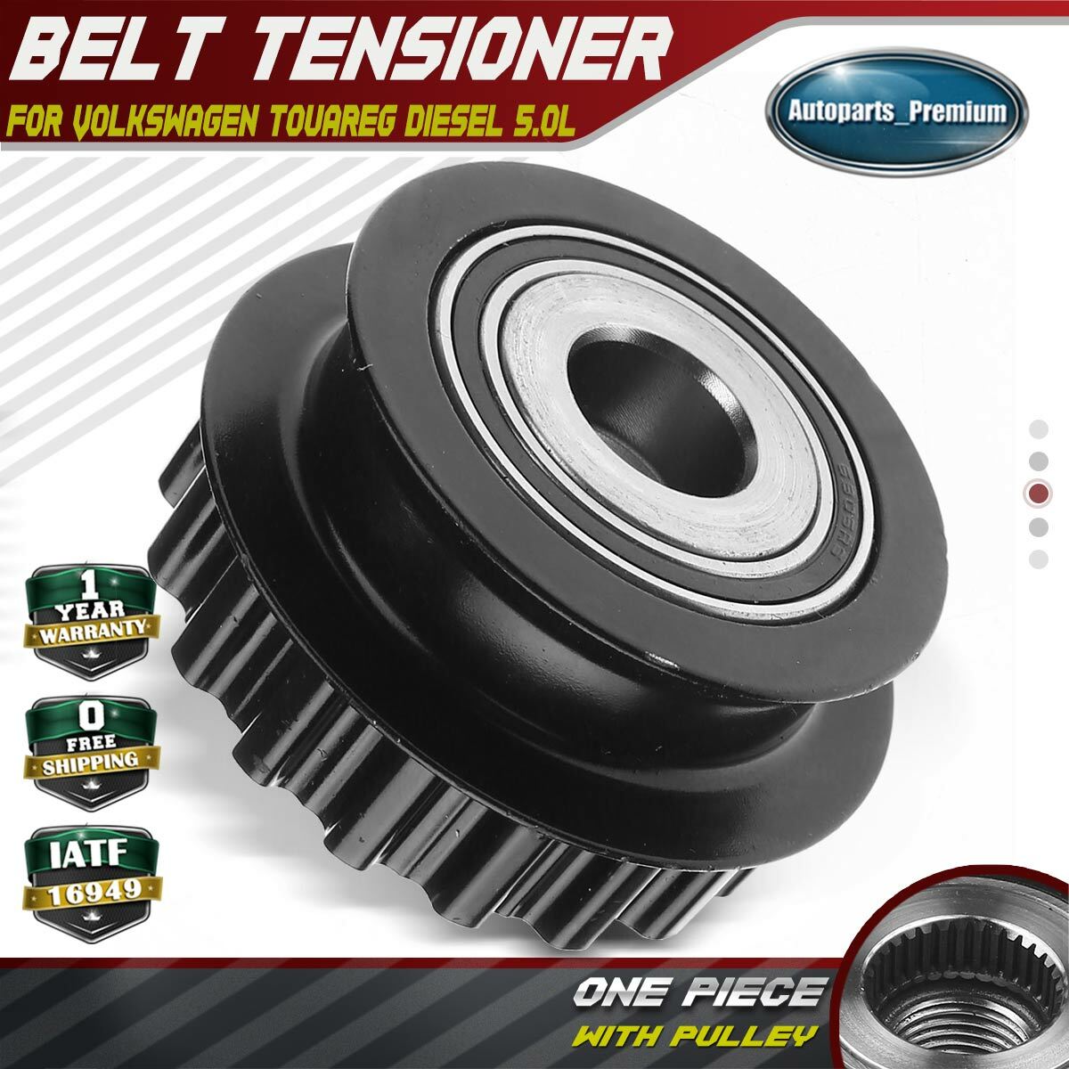 Alternator Pulley Freewheel for Volkswagen Touareg Diesel 5.0L 04-08 ...