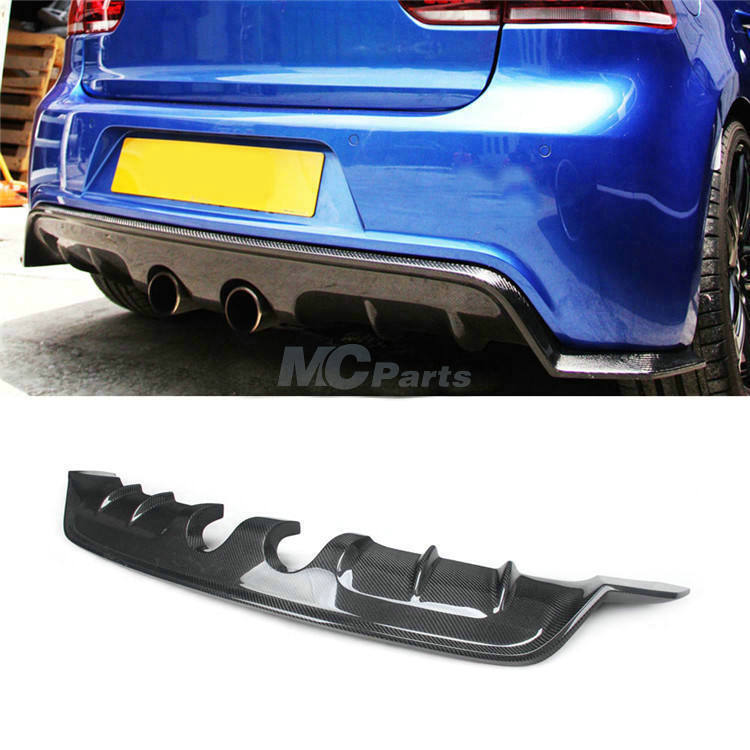 Fits Volkswagen VW Golf 6 VI MK6 R20 Rear Bumper Diffuser Spoiler ...