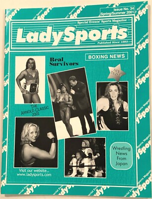 LADY SPORTS #34 female bodybuilding wrestling magazine 2001 Susan Green ...