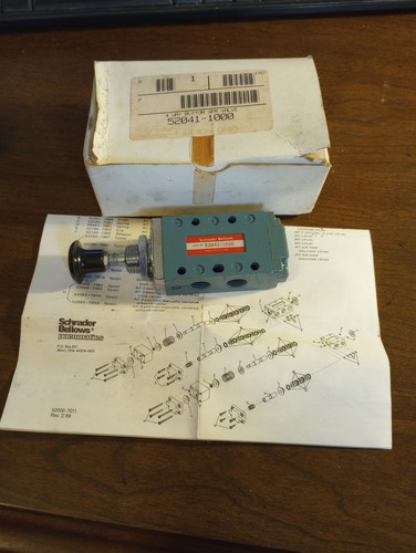 Schrader Bellows 4 Way Button Spr Valve 52041-1000 | eBay