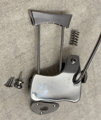 Vintage Guitar Tremolo Tailpiece + Strap Nut Univox Aria Conrad Lyle ...