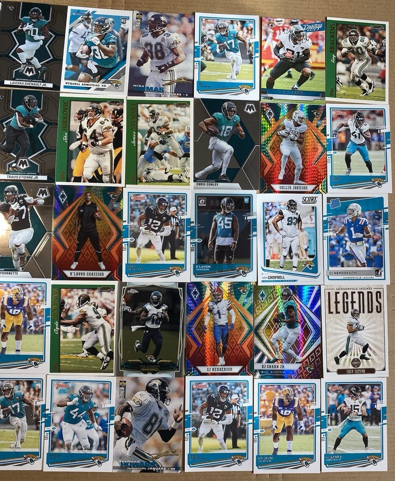 Jacksonville Jaguars Card Lot Chaisson Fred Taylor Minshew Campbell ...