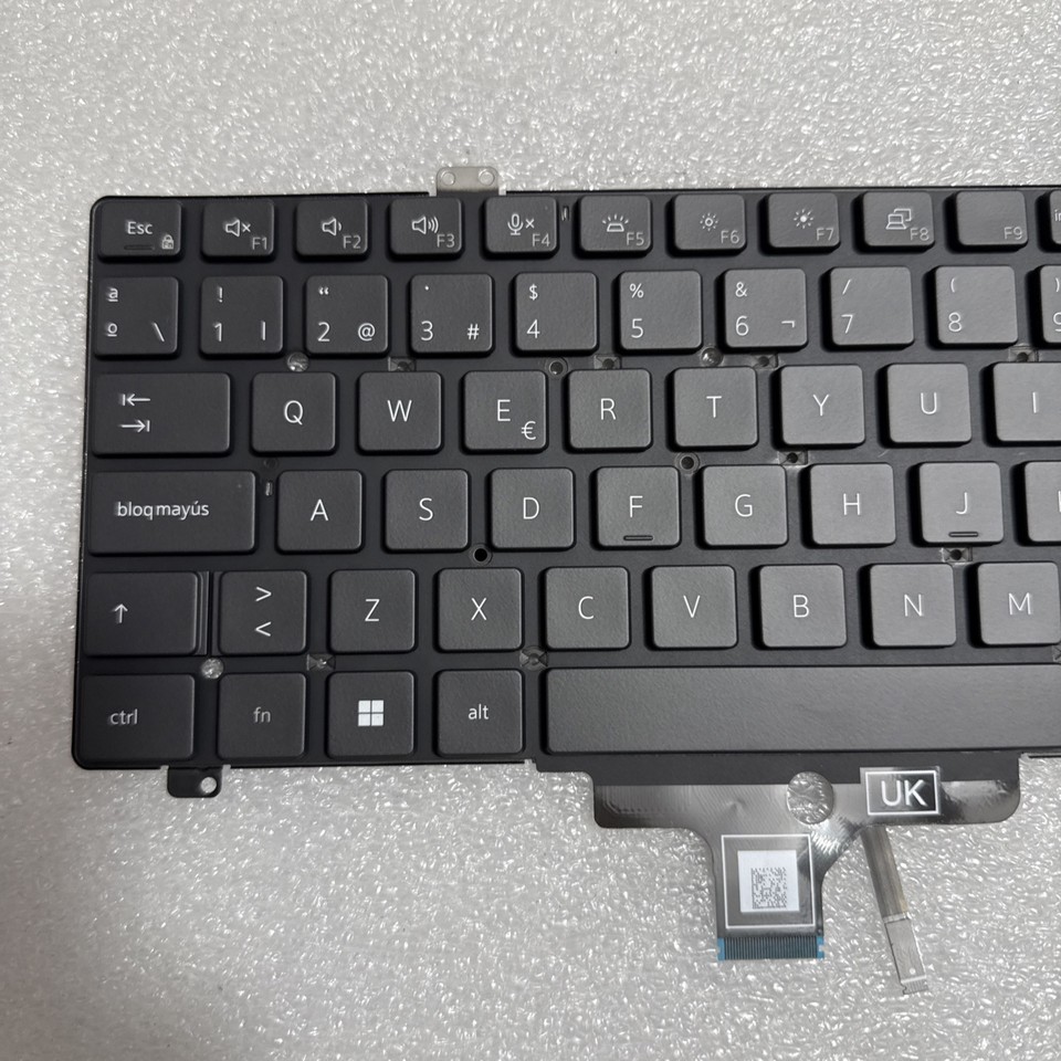 New DELL Latitude 5420 7420 7430 7520 Keyboard Backlit Spanish Teclado ...