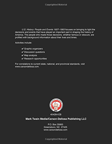 Mark Twain American History Books, Grades 6-12 People & Events from ...