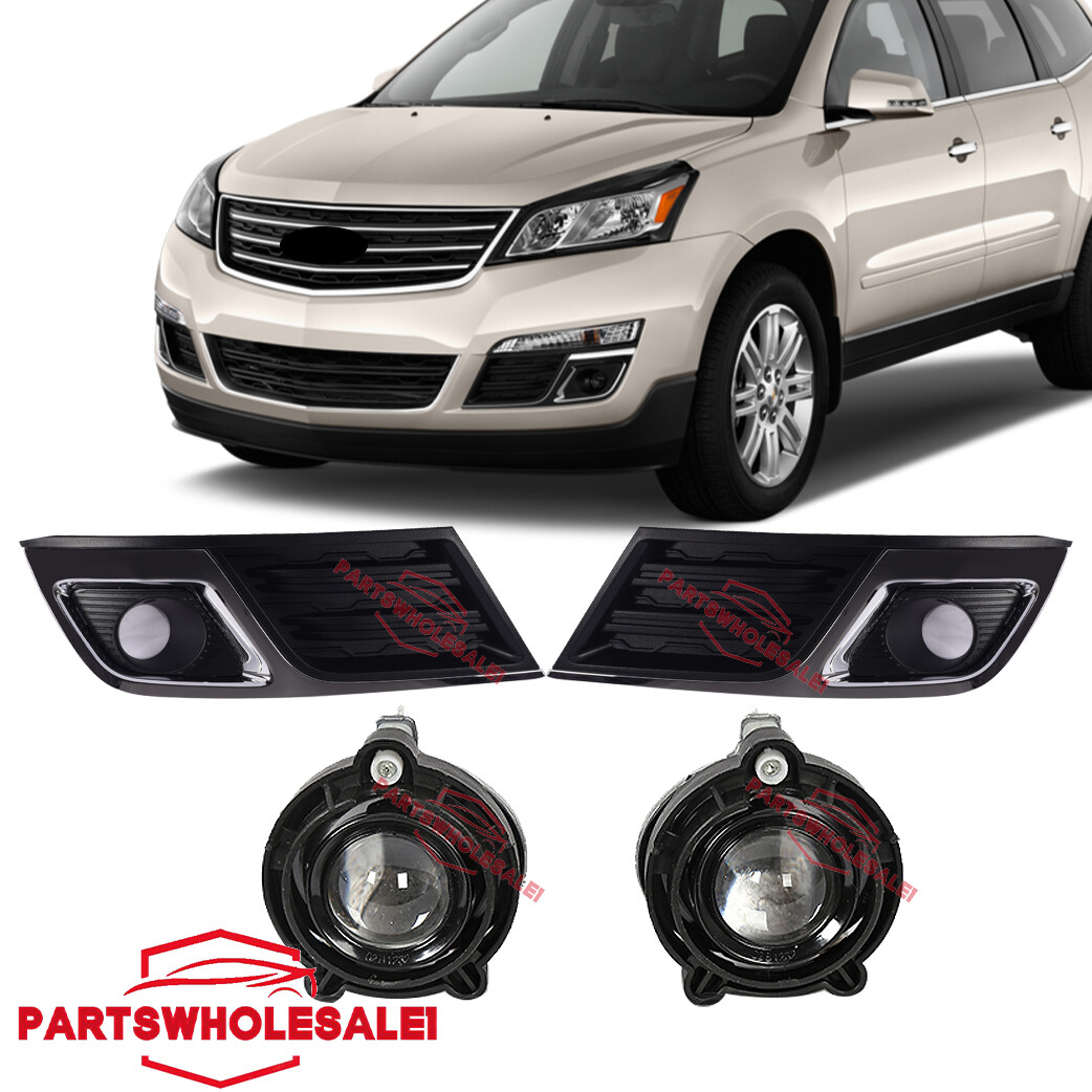 Fits 2013-2017 Chevrolet Traverse Front Driving Fog Lights &Bezels Set ...