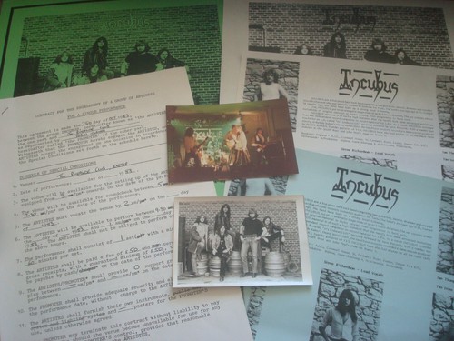 NWOBHM GROUP INCUBUS (UK) ORIGINAL POSTERS -CANDID PHOTOS - CONTRACT | eBay