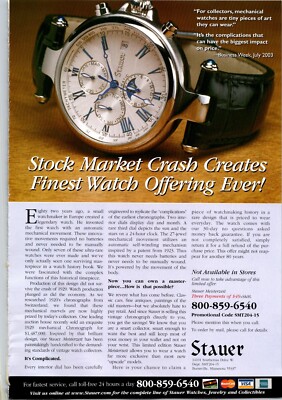 Stauer Watch Original Vintage Print Ad | eBay