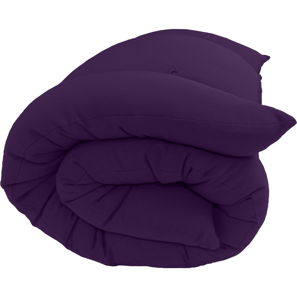 Twin Floor Rolling Futon Mattress, Cotton Shikifuton Mat 3x39x80 Purple ...