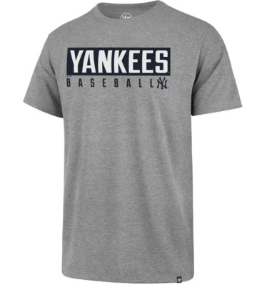 New York Yankees '47 Brand Gray Dub Super Rival Short Sleeve T-Shirt | eBay