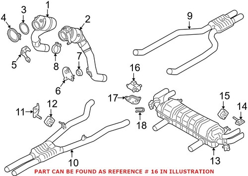 Genuine OEM Exhaust System Hanger Bracket for BMW 18308623424 | eBay