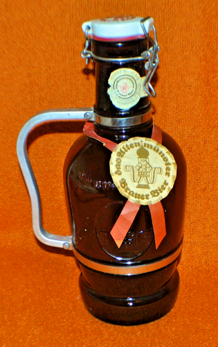 Brauer Bier 2L Growler Porcelain Flip Top Handle 13" Bottle German ...