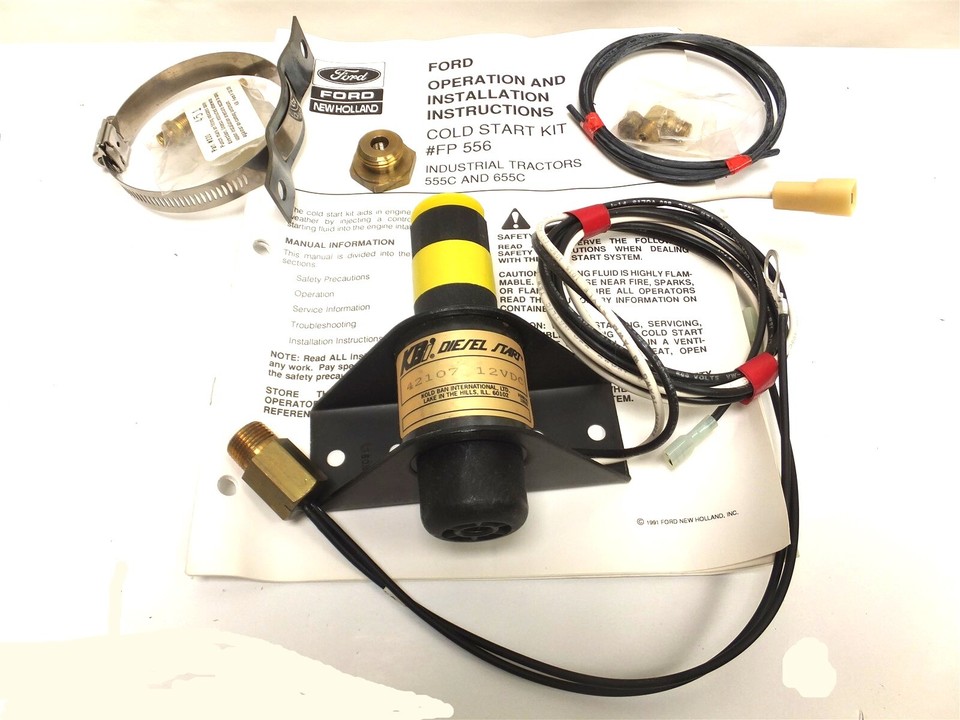 FP556 COLD START STARTING FLUID INJECTOR KIT FOR FORD TRACTOR 555C 655C ...