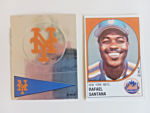 New York Mets Baseball 1988 Sticker Panini Sticker U-1& #$$ RAFAEL ...