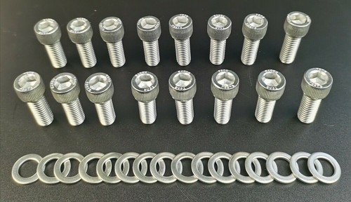 SBF HEADER BOLTS STAINLESS STEEL SET SMALL BLOCK FORD 260 289 302 351W ...