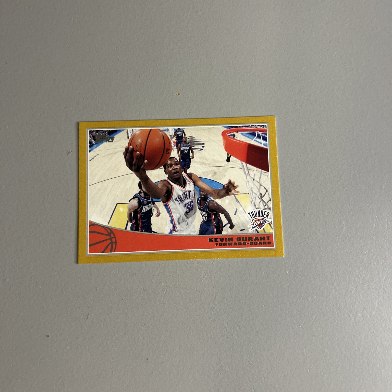 2009-10 Topps Gold Kevin Durant 1076/2009 Oklahoma City Thunder #211 ...