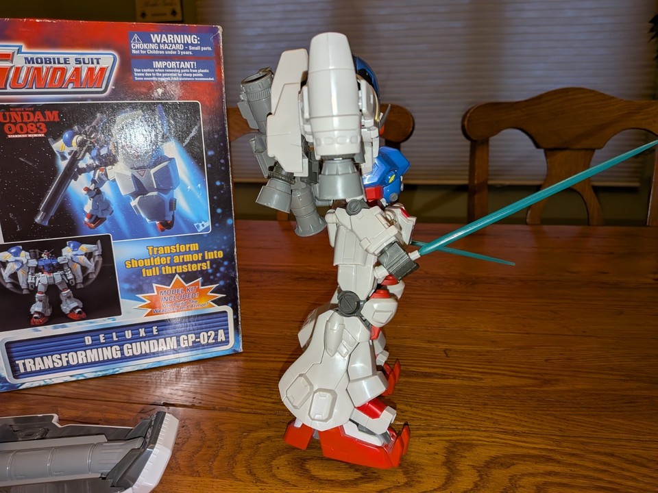 Mobile Suit Deluxe Transforming Gundam GP-01 Fb Bandai 2001 Action ...